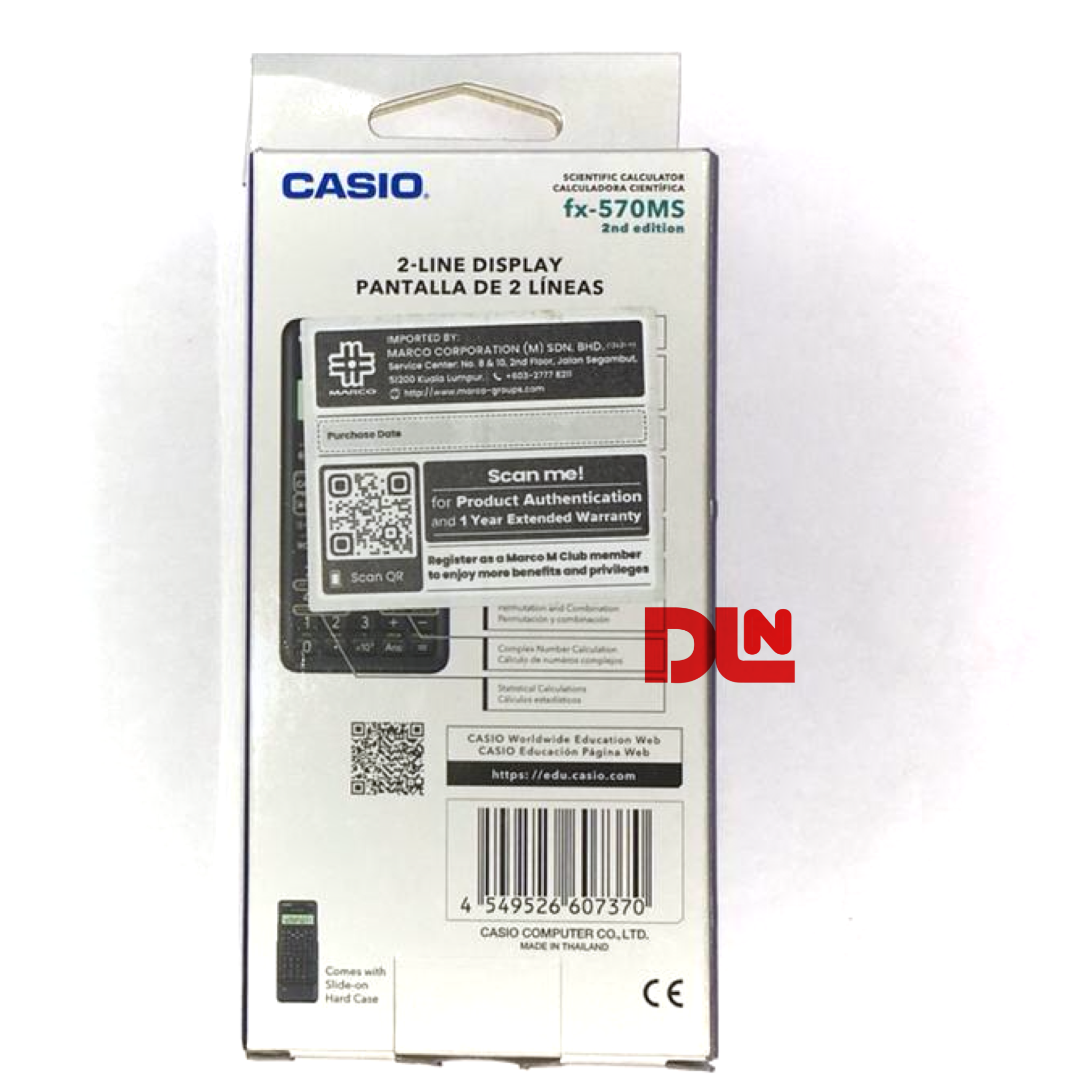 CASIO Scientific Calculator Model fx-570MS - Delonix Corporation Sdn Bhd